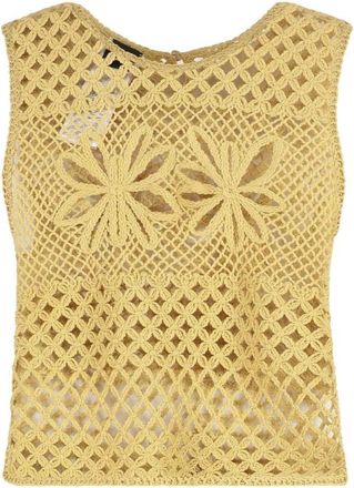 Pinko Pinko, Femme, Tops, Jaune, Taille: 36 FR Gonzano Top