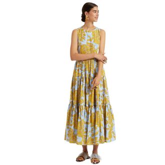 La DoubleJ Volumin&ouml;ses &auml;rmelloses Maxikleid - - Dresses - Damen - Mehrfarbig - XS