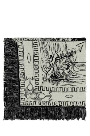 Alanui Mens Embroidered Wool Blend Antarctic Expedition Blanket 1003 Exterior: Virgin Nylon Casa-Bagno Casa/bagno