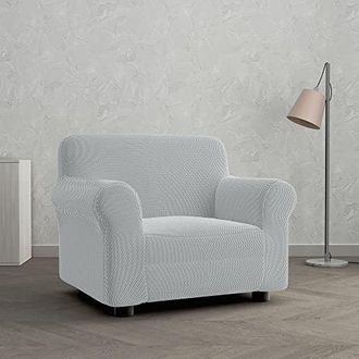 Italian Bed Linen Bezug Sofa ausziehbar, Hellgrau 1 Platz