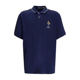 Polo Ralph Lauren Blaues Kurzarm Casual Polo Shirt - - Tops - Herren - Blau - 2XL