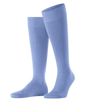 Falke Herren Kniestrümpfe Energizing Cotton M Kh Baumwolle mit Kompression 1 Paar, Blau Cornflower Blue 6554, 41-42