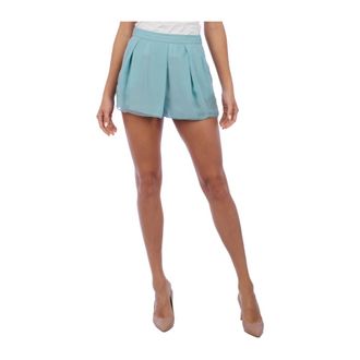 Emporio Armani Flowy Sophisticated Casual Shorts - - Shorts - Damen - Blau - 2XS