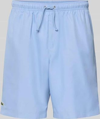 Lacoste Sport Relaxed Fit Sport-Shorts mit Logo-Stitching