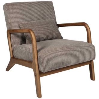Paris Prix Fauteuil C&ocirc;tel&eacute; Design Scott 75cm Taupe
