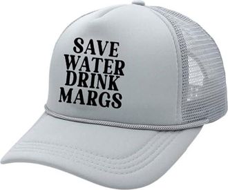 Generic Chapeau de camionneur tendance dr&ocirc;le et mignon graphique country tequila bi&egrave;re chapeau femme homme chapeau local, gris, M