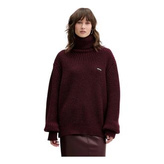 Rotate Strickpullover mit Rollkragen - - Knitwear - Damen - Rot - S