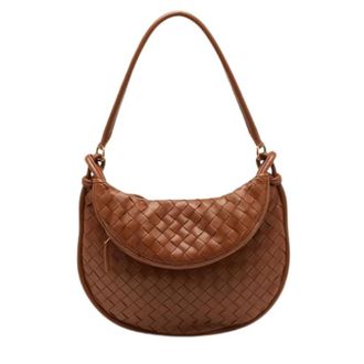 Bottega Veneta Sac bandouli&egrave;re en cuir Pre-owned - Femme - Pre-owned - Brun - Taille: ONE Size