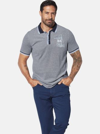 Jan Vanderstorm Poloshirt HERFINN in Melange-Optik
