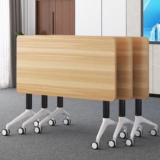 Generic Tragbarer Klapptisch, 3er-Pack klappbares Konferenztisch-Set, mobiler Bürotisch, vielseitiger Computerarbeitsplatz für Besprechungsräume und Klassenzi