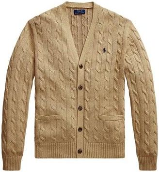 Polo Ralph Lauren Cardigan en maille torsad&eacute;e