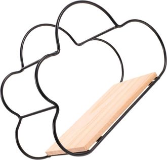 Soimiss Nordisches Wandregal Wolkenform Gro&szlig; Wandmontage Wandboard Aus Eisen Holz Goldfarben Rostfrei Dekoratives Aufbewahrungsregal Wohnzimmer Schlafzimmer O