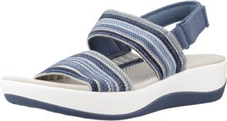 Clarks Femme Arla Stroll Sandale, Blue Combi, 40 EU