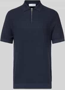 Selected Poloshirt mit kurzem Rei&szlig;verschluss