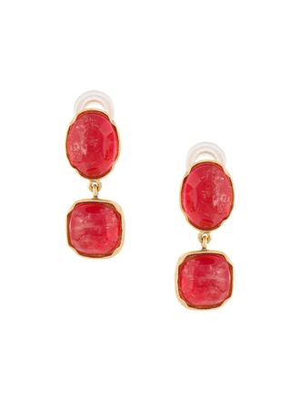 Goossens Two Cabochon Ohrringe - Gold
