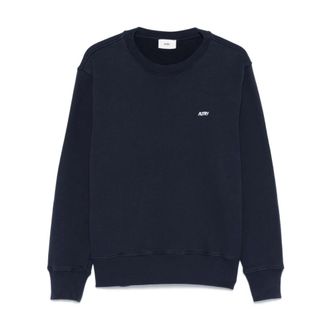 Autry Homme, Sweatshirts et sweats &agrave; capuche, Bleu, Taille: M Pulls en Soie & Nylon