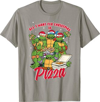 Teenage Mutant Ninja Turtles Christmas Pizza T-Shirt