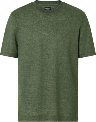 Ermenegildo Zegna Linen T-Shirt - Green