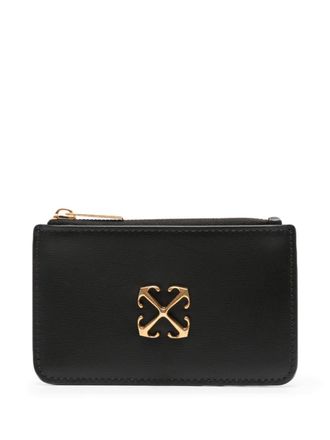 Off-white portefeuille Jitney &agrave; plaque logo Arrows - Noir
