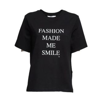 Victoria Beckham Femme, Tops, Noir, Taille: 38 FR T-shirt &agrave; manches longues