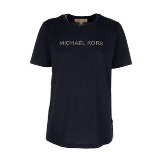 Michael Kors MK Stud Classic Tee - - Tops - Damen - Blau - L