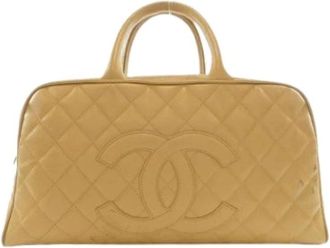 Chanel Pre-owned Sac Boston - Femme - Pre-owned - Beige - Taille: ONE Size