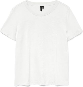 Vero Moda Damen Vmpaula S/S Ga Noos T-Shirt, Bright White, XS EU