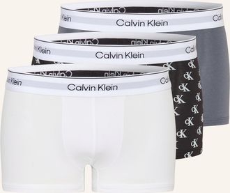 Calvin Klein 3er-Pack Boxershorts Icon Cotton Stretch Low Rise weiss