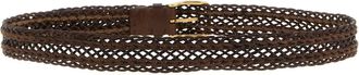 Brunello Cucinelli Braided Calf Belt - brown