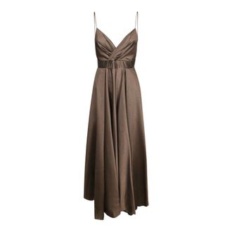 Blanca Vita Leichtes Musselin Maxikleid - - Dresses - Damen - Braun - M