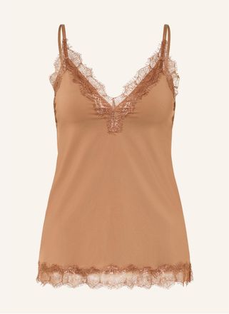 Rosemunde Top Billie Mit Spitze braun