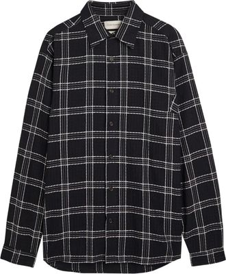 Oliver Spencer chemise &agrave; carreaux - Noir