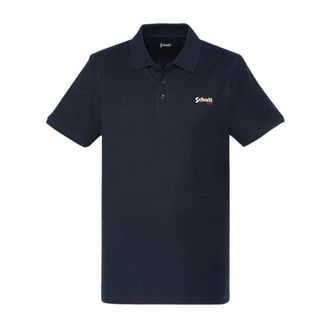Schott NYC Schott Nyc, Homme, Tops, Bleu, Taille: S Polo