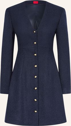 HUGO BOSS Hugo Tweed-Kleid Kanegi blau