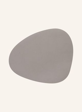 Lind DNA Linddna Tischset Curve L Aus Leder grau