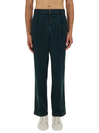 Helmut Lang Cotton-Elastane Cargo Pants - Green