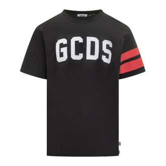 GCDS Logo Regular T-Shirt - - Tops - Herren - Schwarzk - M