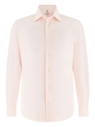 Boggi Milano striped collar shirt - Rosa