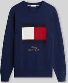Tommy Hilfiger Regular Fit Pullover mit Motiv-Print
