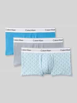 Calvin Klein Underwear Slim Fit Trunks aus Baumwoll-Mix im 3er-Pack