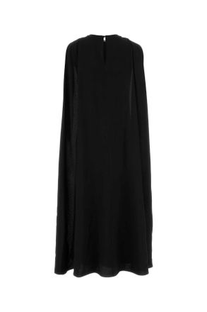 Gucci Womens Black Crepe Dress Blackblack Abiti