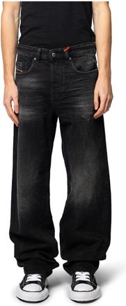 Diesel Homme, Jeans, Noir, Taille: W33 2001 D-Macro L.32 Pantalons