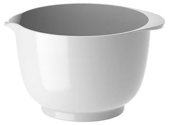Rosti Mepal Margrethe Bol à mélanger 2 litres, Bol incassable, Bol à pâtisserie, Bol à pâte levée avec une bonne poignée, en plastique recyclable, blanc