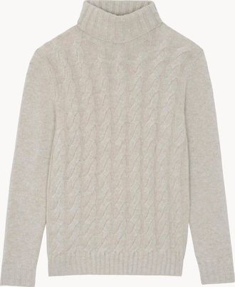 Kujten Pull cachemire col roulé torsadé, 4 fils - Pull Cillian