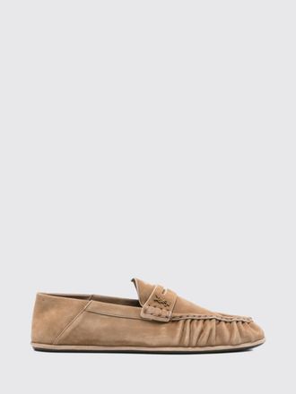 Saint Laurent Mocassins Le Loafer en cuir su&eacute;d&eacute; avec monogramme YSL