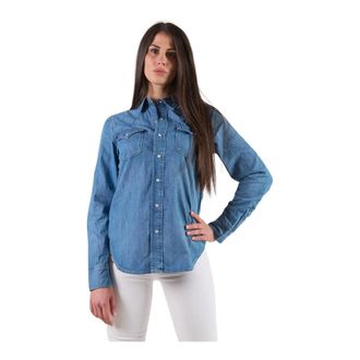 Ralph Lauren Western Denim Hemd - - Blouses & Shirts - Damen - Blau - L