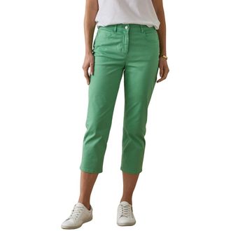 Daxon by - Pantacourt en gabardine avec &eacute;lastique