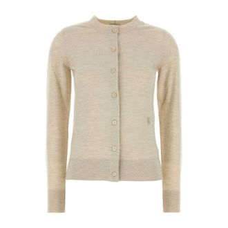 Burberry Femme, Pulls, Beige, Taille: 38 FR Cardigans