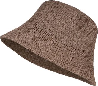 styleBREAKER Hut Fischerhut aus Papierstroh - Knautschhut