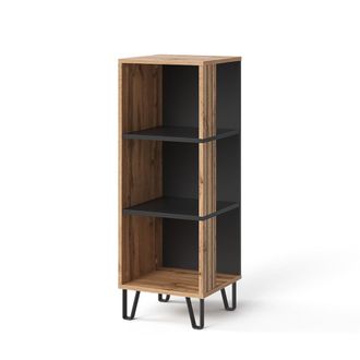 Vicco B&uuml;cherregal Amber, Eiche Wotan, 36 x 100 cm mit 3 F&auml;chern